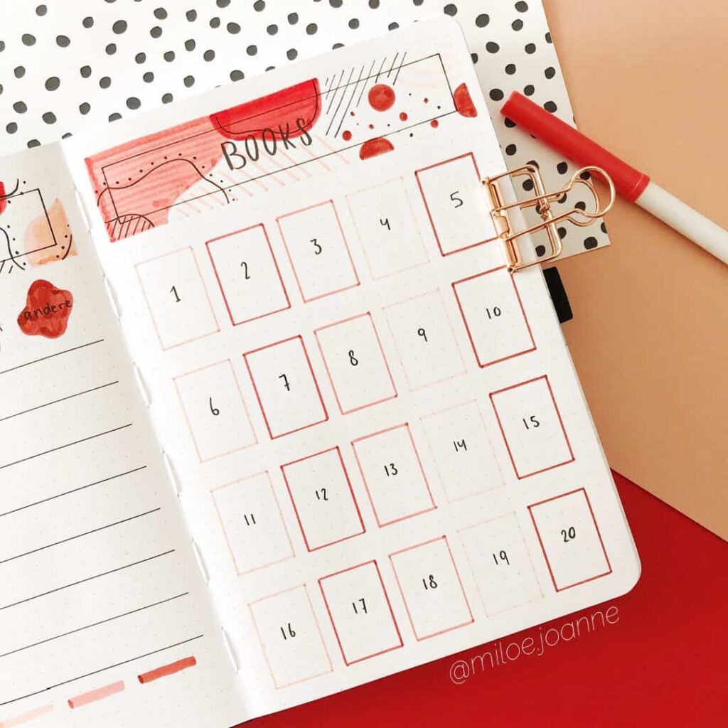 77+ Amazing Bullet Journal Reading tracker and Book Logs