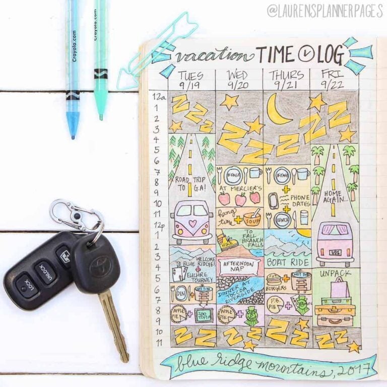 35+ Time Tracking Bullet journal layouts and improve your time management!