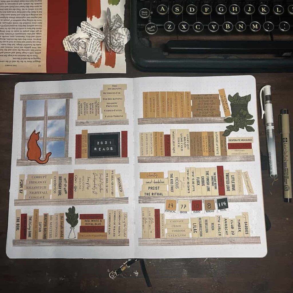 77+ Amazing Bullet Journal Reading tracker and Book Logs