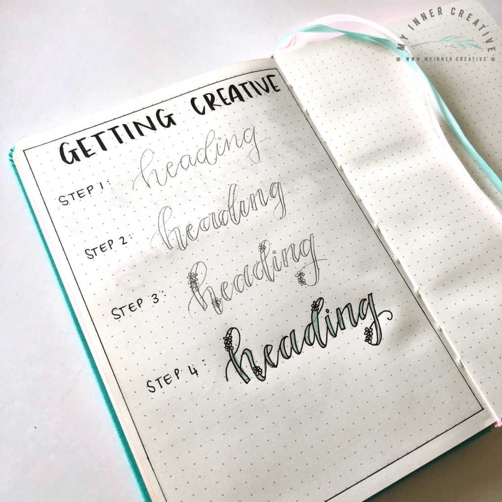 Simple bullet journal Calligraphy + 27 Simple headers!