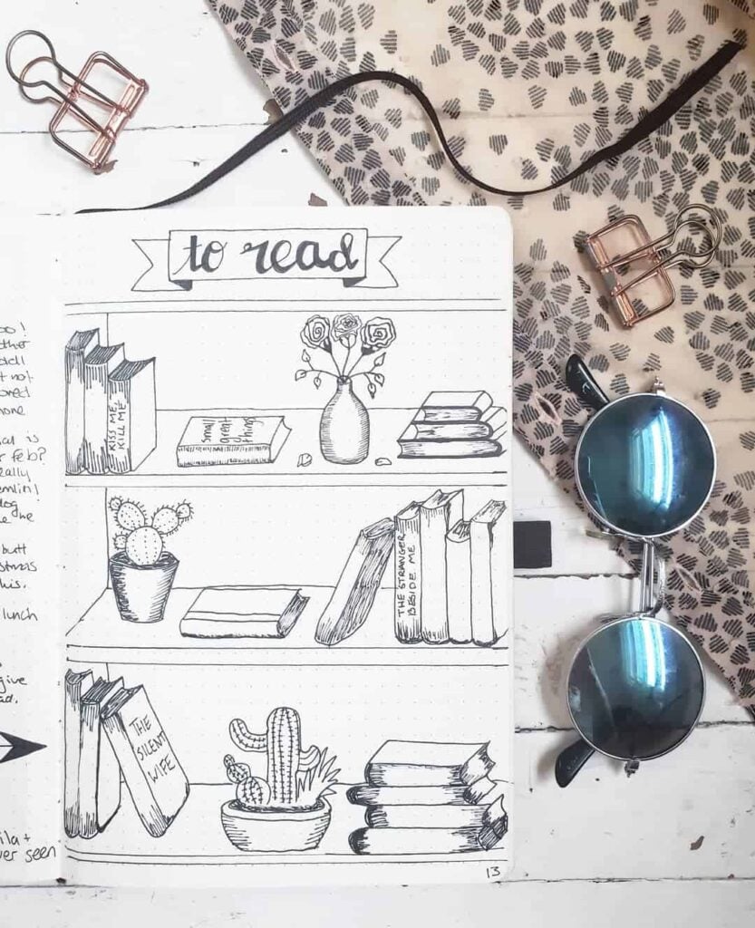 77+ Amazing Bullet Journal Reading tracker and Book Logs