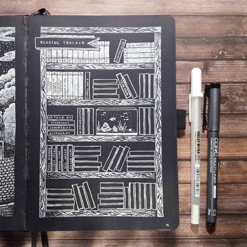 77+ Amazing Bullet Journal Reading tracker and Book Logs
